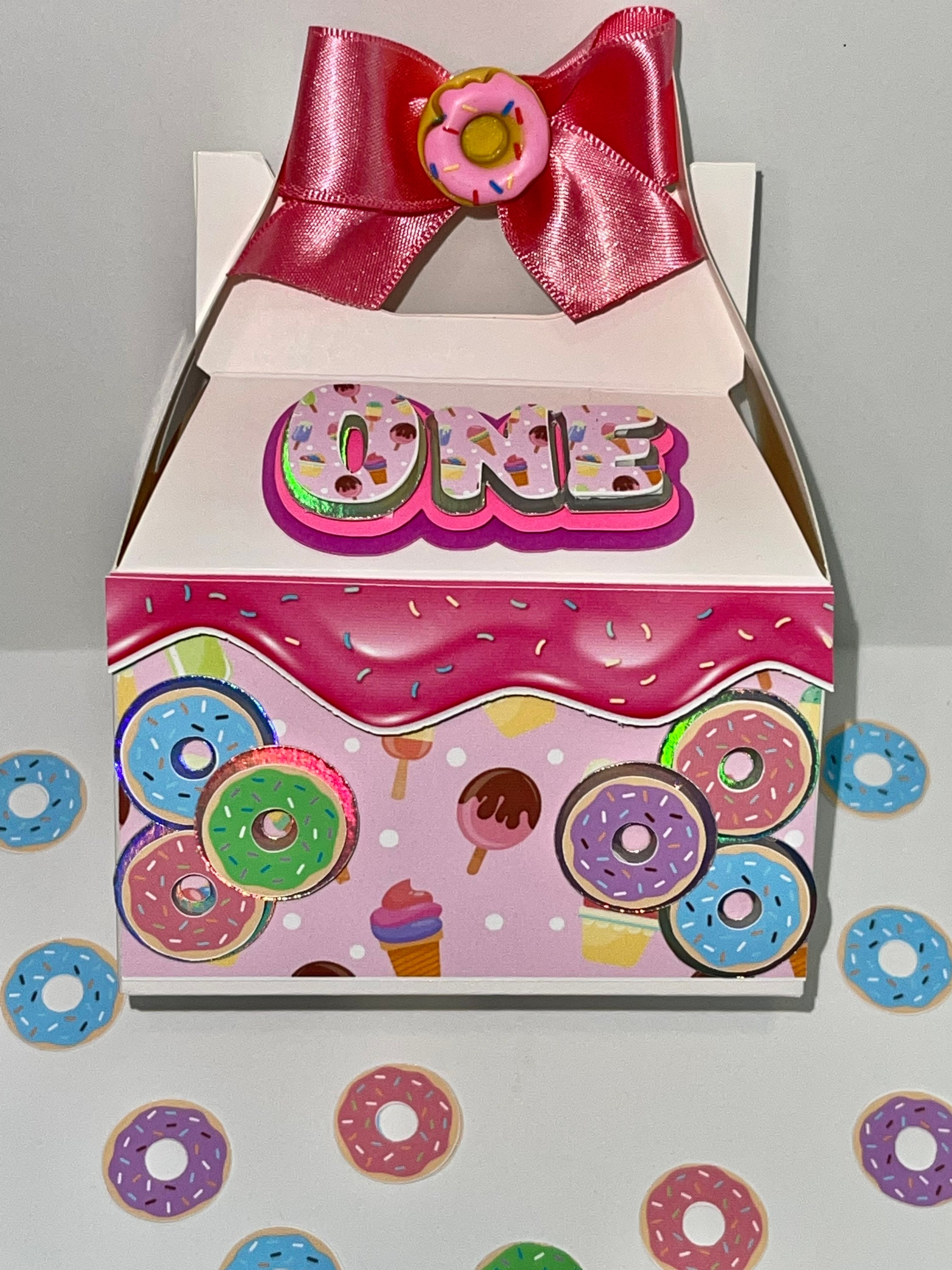 Donuts Box for Candies, Candyland Box, Birthday Party Box, Cute Box for ...