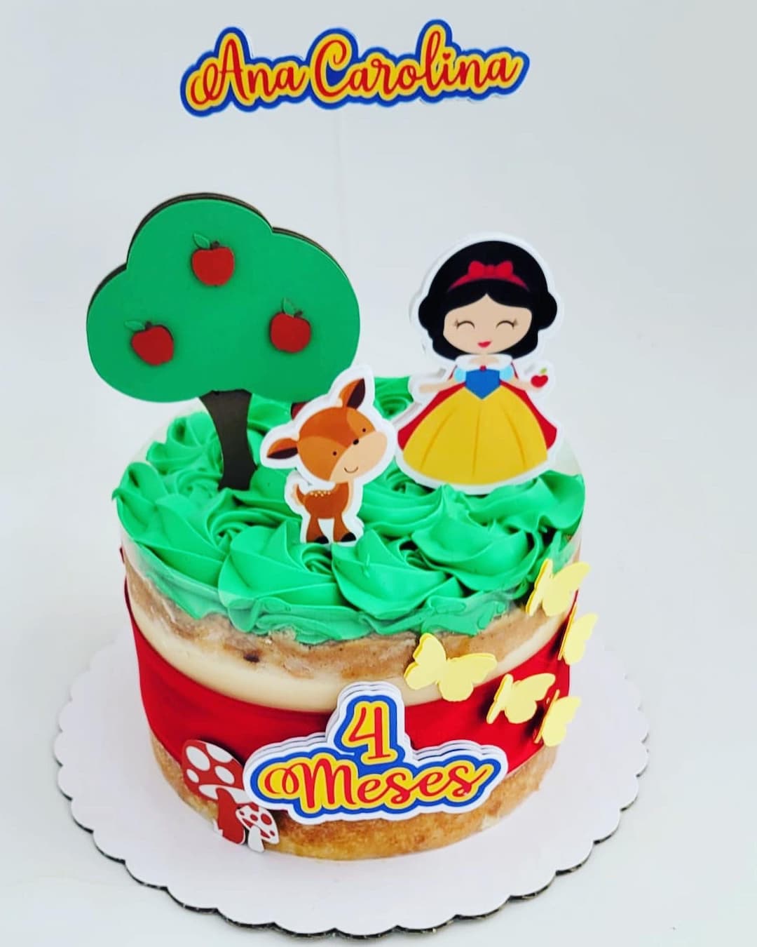 Snow White Cake Topper, Baby Cake Topper, Girl Cake Topper, Cake Topper ...
