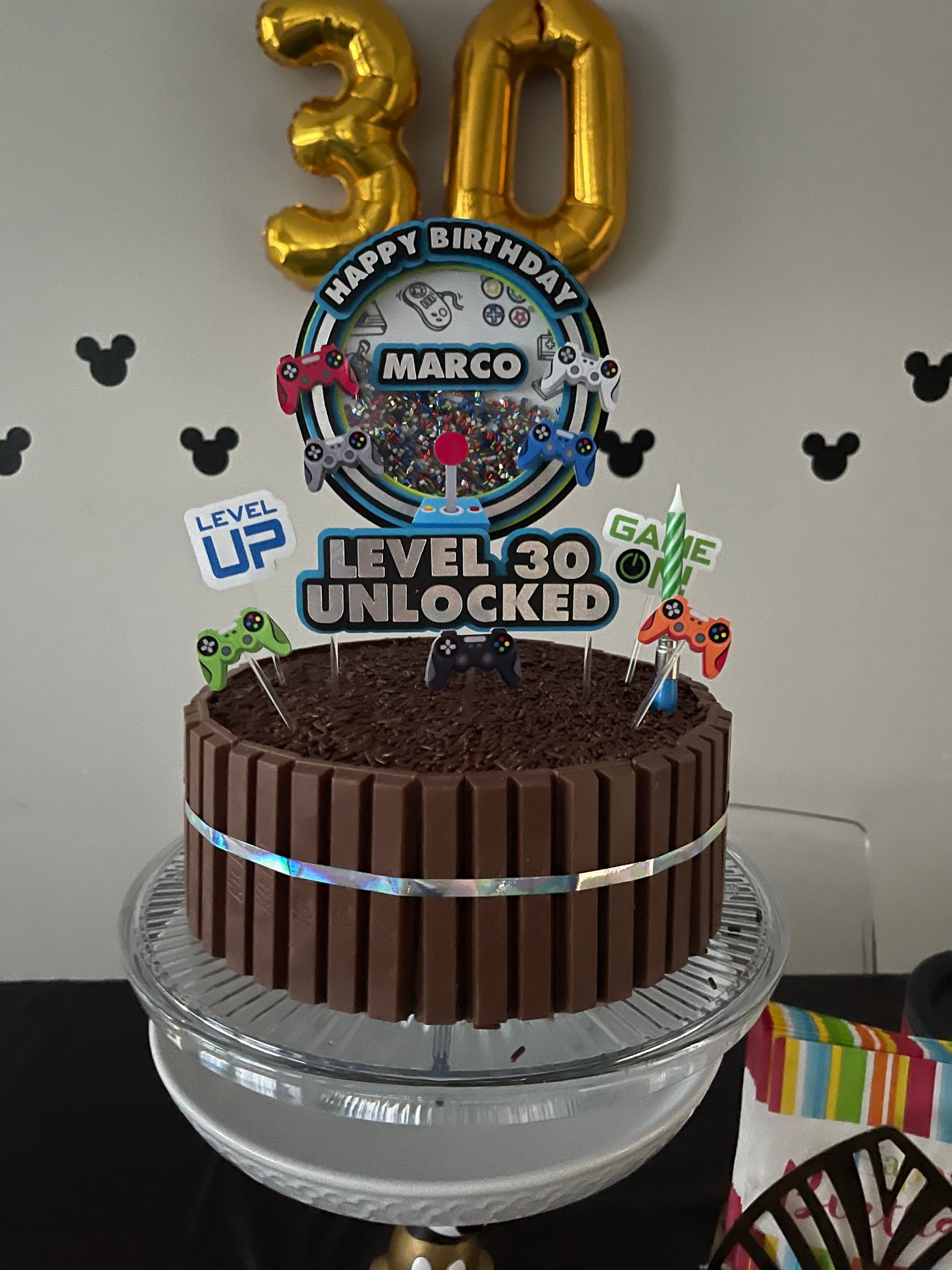 Cake Topper Gamer, Vídeo Game Topper Shaker, Amazing Cake Topper! - Etsy