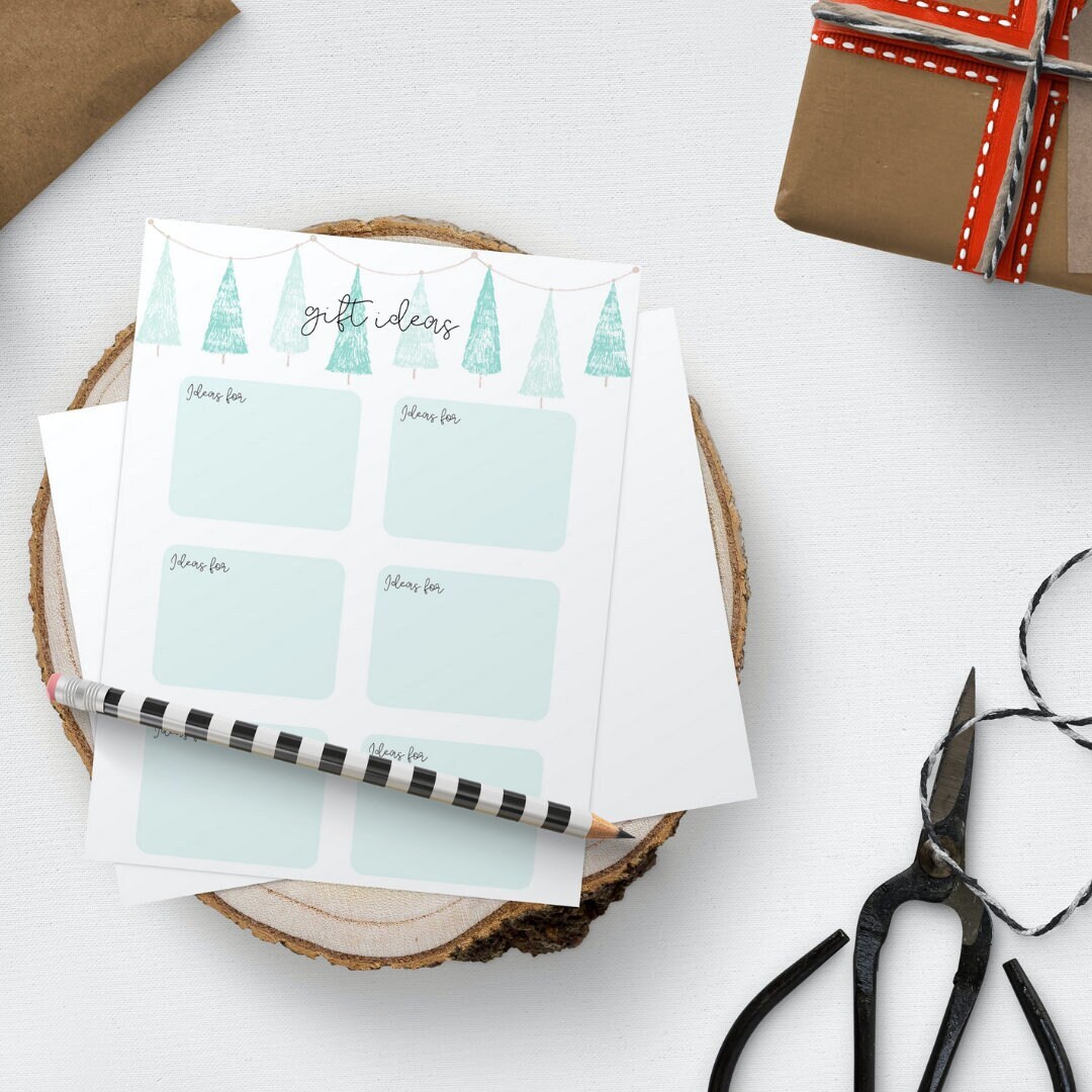 Christmas Planner Printable//gift Ideas//meal Planner//stocking ...