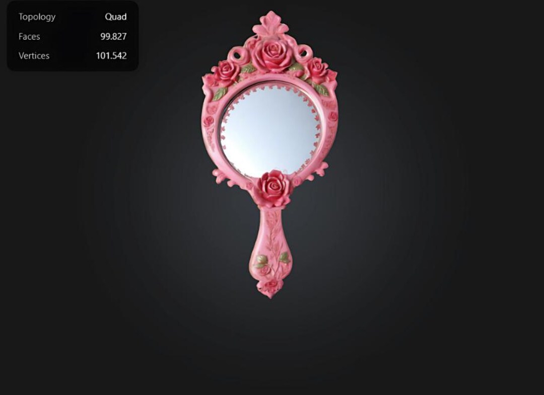 Rose Mirror Special Edition STL 3D Print Easy ! - Etsy