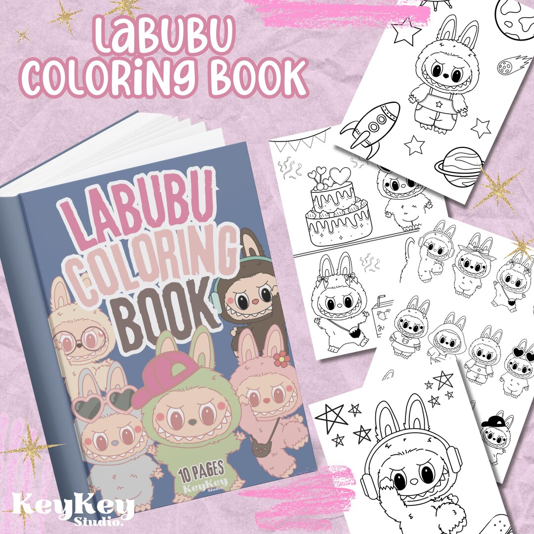 Labubu Coloring Book Labubu Coloring Book - Etsy Canada