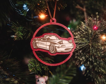 Mazda RX-7 Miata Carrying Christmas Tree Christmas Ornament Hot Wheel ...