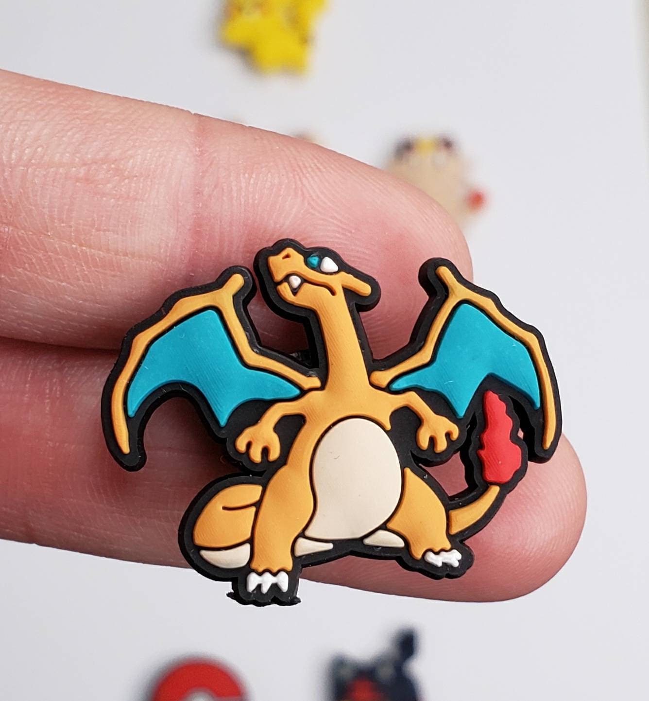 Anime Inspired Jibbits Pokemon Card Charizard Croc Charms - Etsy Australia