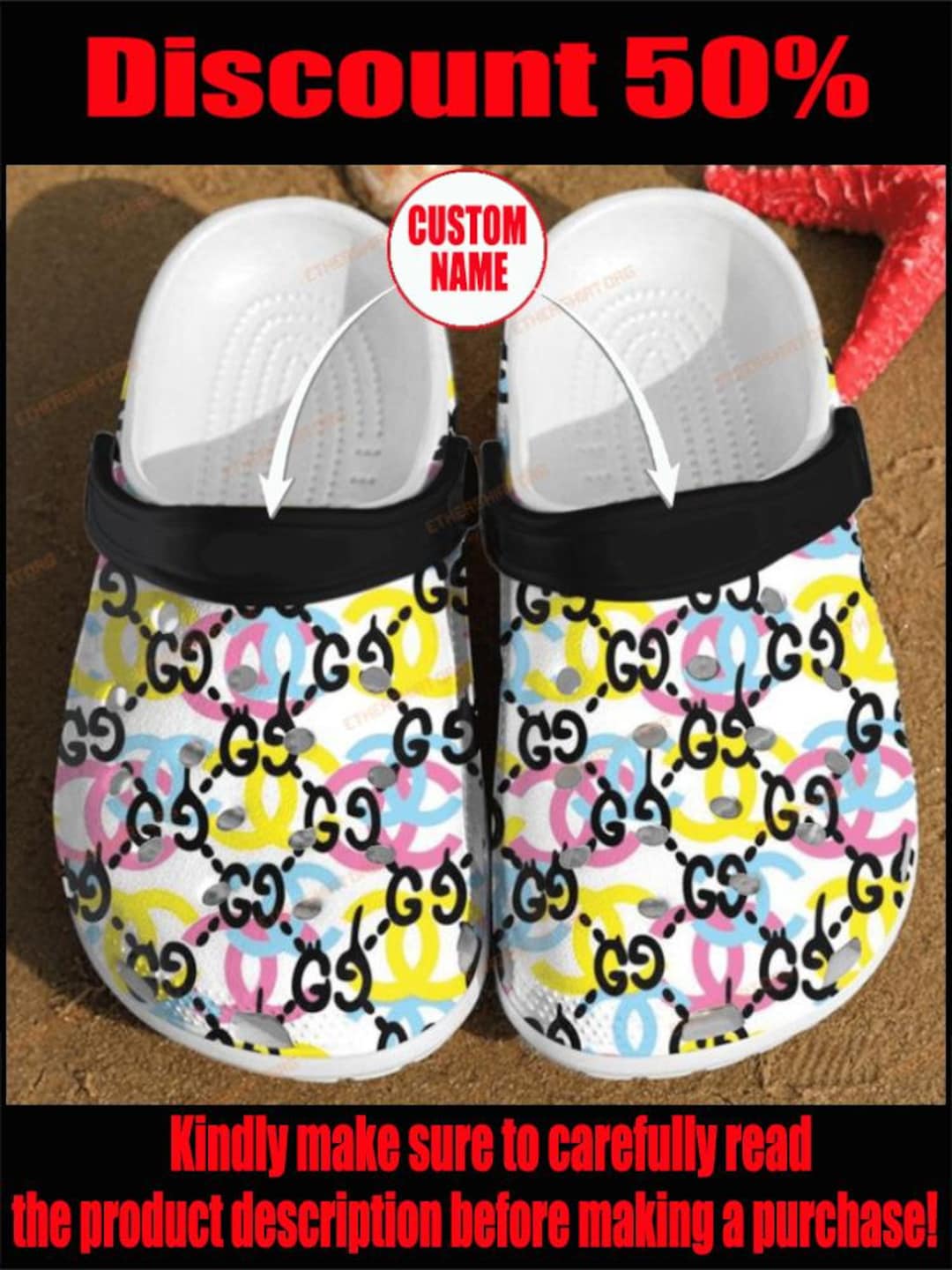 Luxury Crocs Custom, All Fashion Logo Croc for Men & Women, Fashion ...