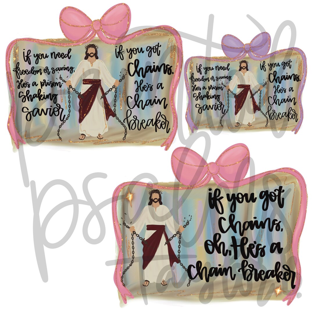 Jesus-chain Breaker Png - Etsy