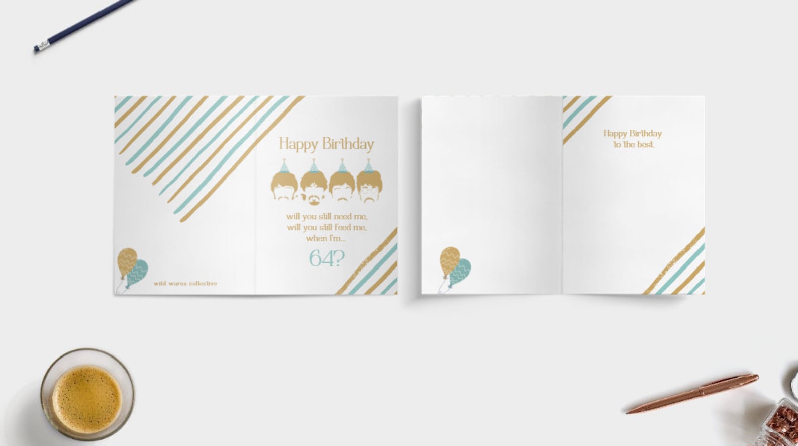 When I'm 64 Birthday Card- Digital Download | Printable - Etsy