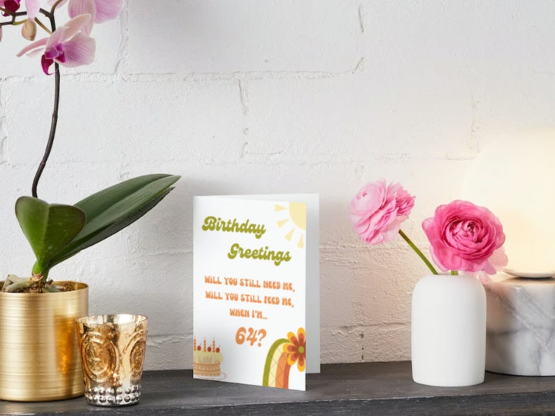 When I'm 64 Birthday Card- Digital Download - Etsy