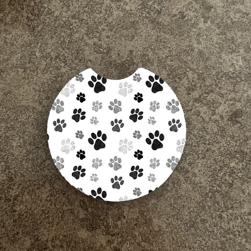 Paw Print Coasters - Etsy