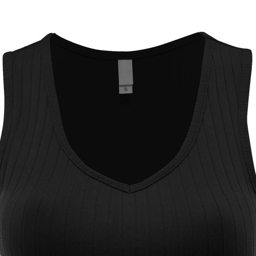 Womens Slim Fit Variety Colors Ribbed Halter V Neck Etsy