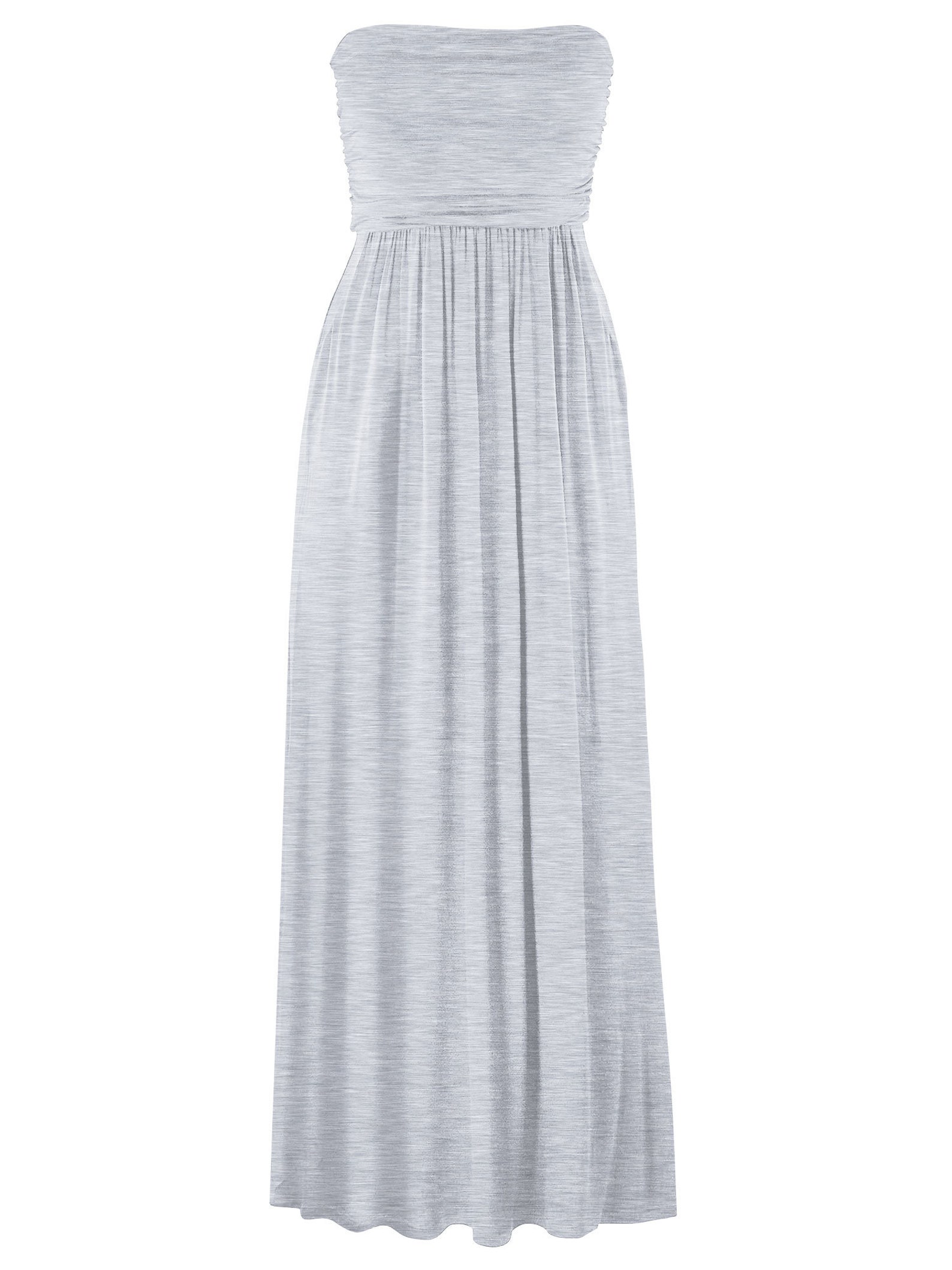 Women Strapless Tube Long Maxi Dress With Pocket - Etsy