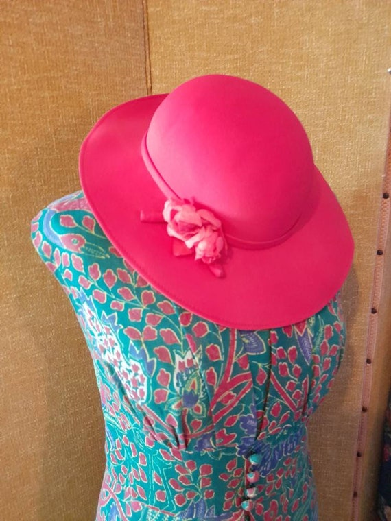 Bermona Trend Vintage Red Flower Hat - Gem