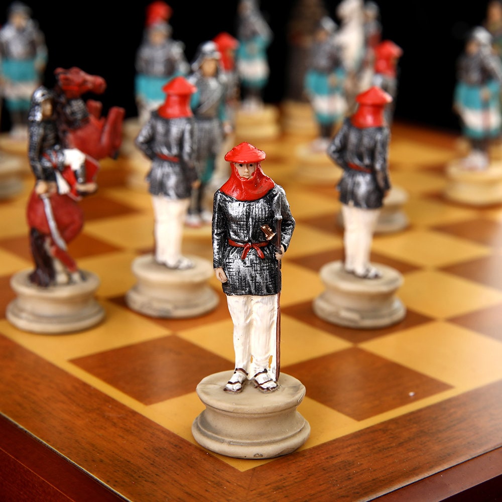Japanese Samurai War Theme Chess Pieces Chess Set With Wooden Chess ...