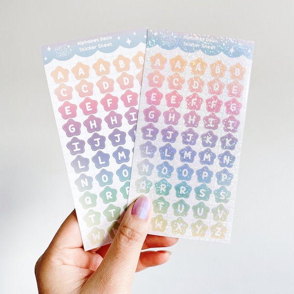 Kawaii Alphabet Stickers - Etsy