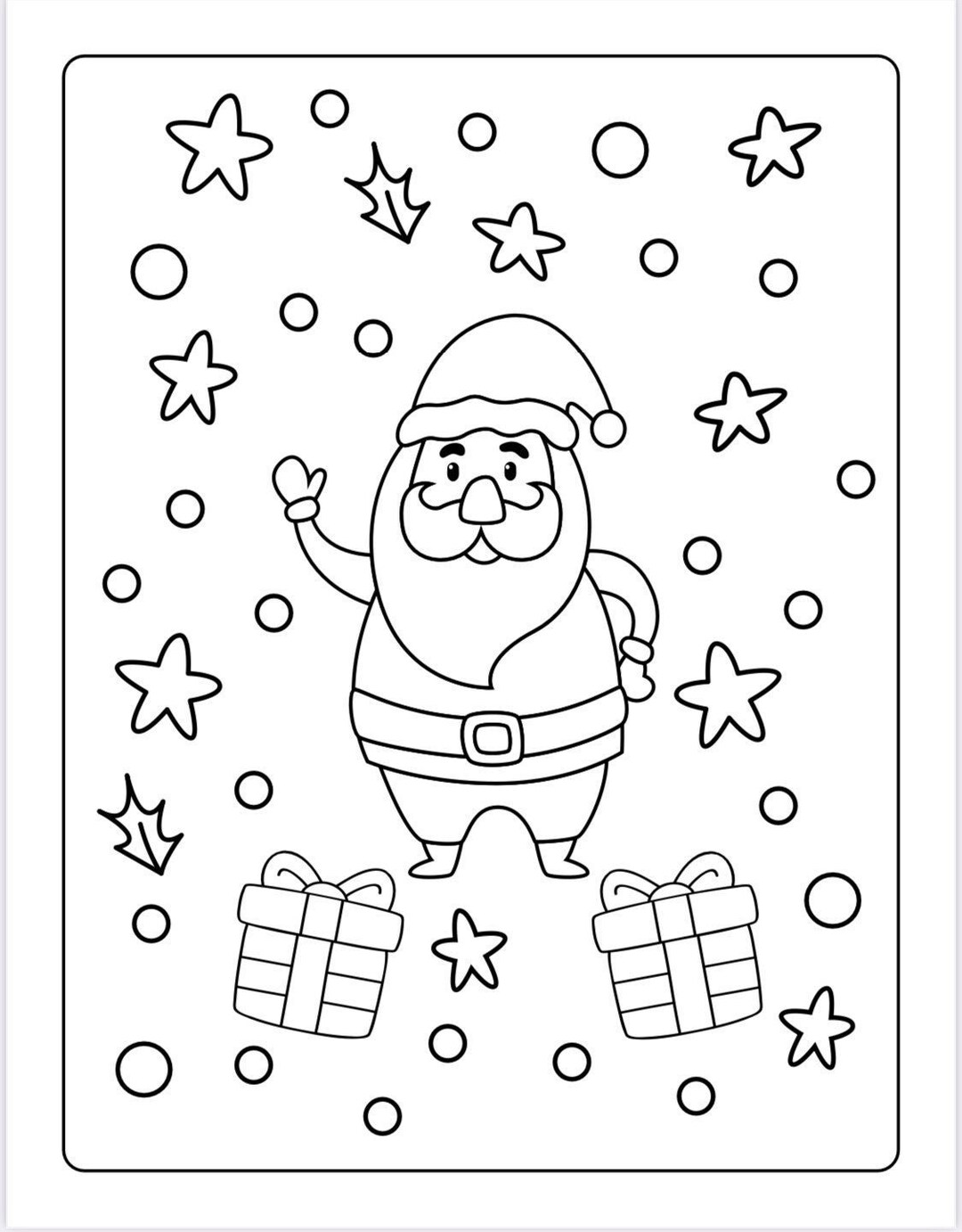 100 Christmas Coloring Pages, Holiday Coloring Pages - Etsy