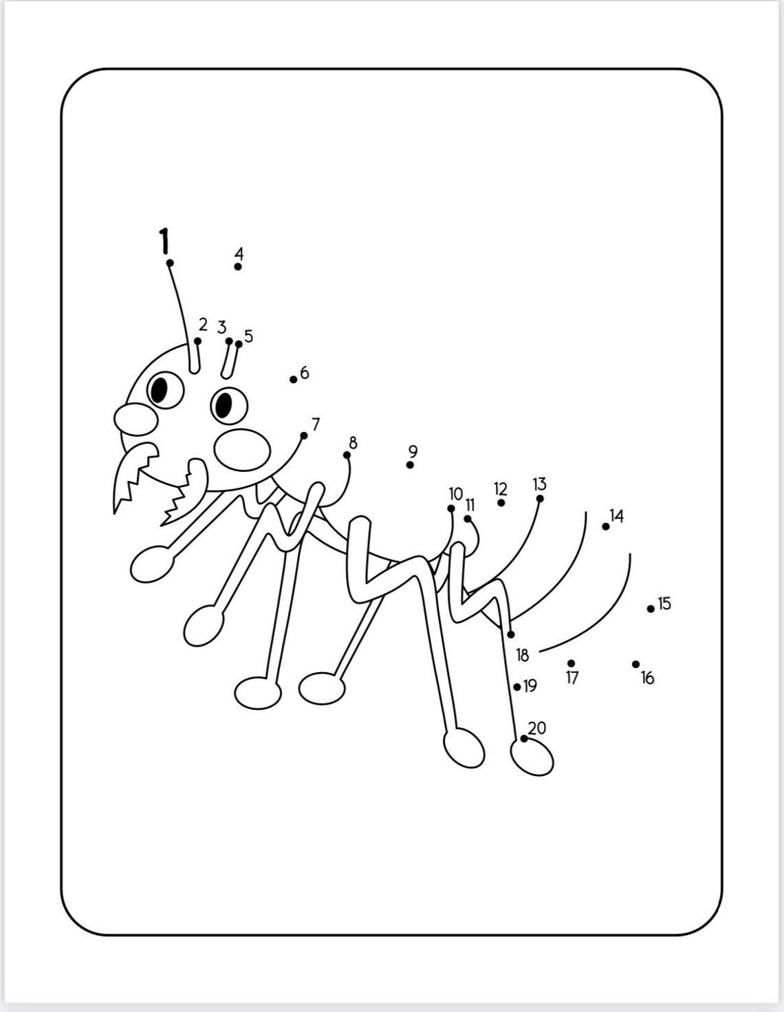 50 Connect the Dot Coloring Pages, Dot to Dot Coloring Pages - Etsy