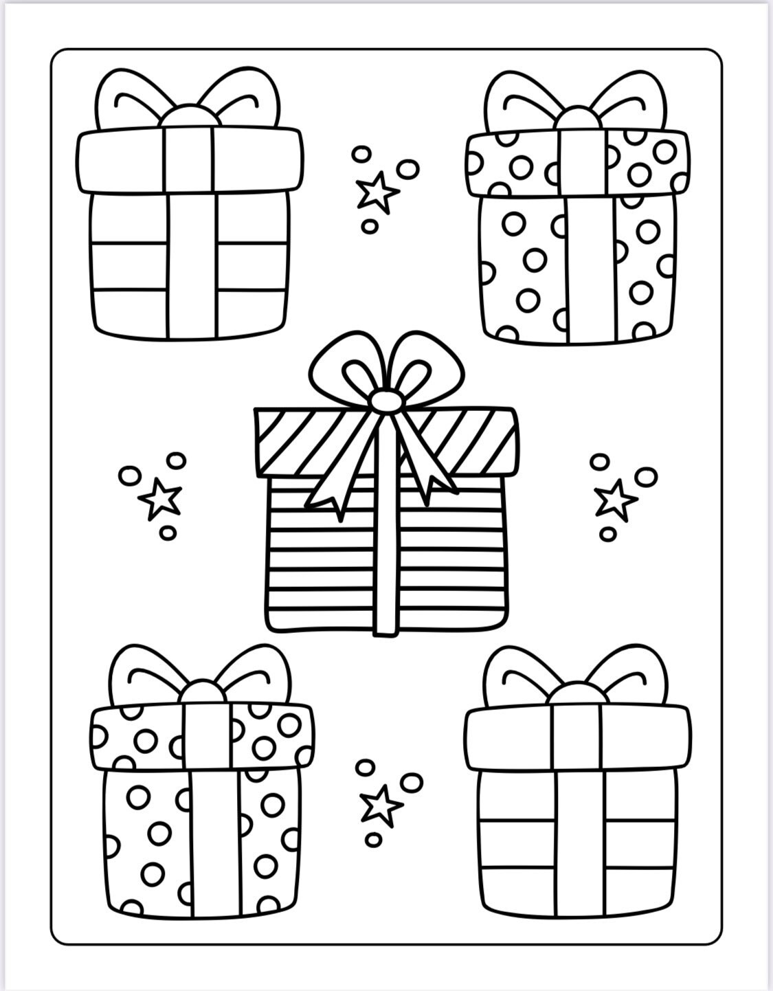 100 Christmas Coloring Pages, Holiday Coloring Pages - Etsy