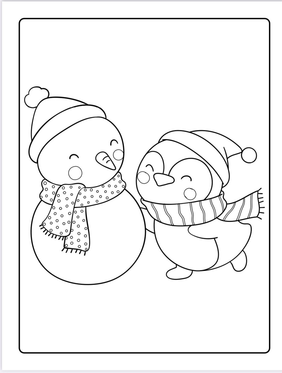 100 Christmas Coloring Pages, Holiday Coloring Pages - Etsy