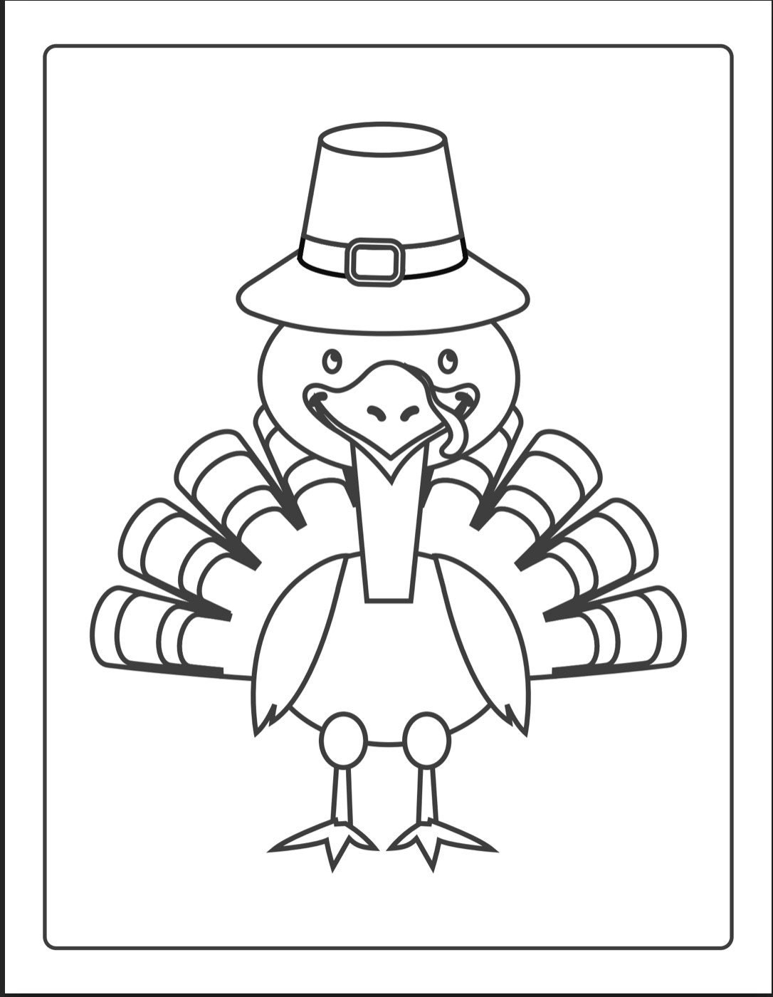 100 Thanksgiving Coloring Pages, Thanksgiving Coloring Book - Etsy