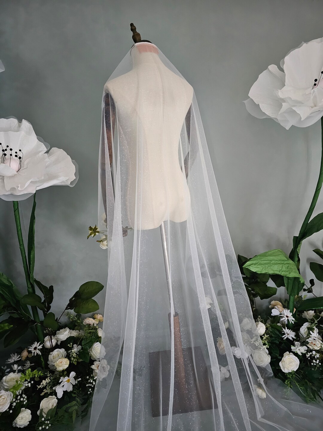 Fine Glitter Veil, Barely There Sparkle Veil, Shimmer Veil - Etsy