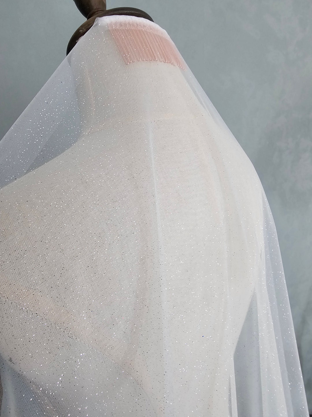 Fine Glitter Veil, Barely There Sparkle Veil, Silver Shimmer Veil, Gold ...