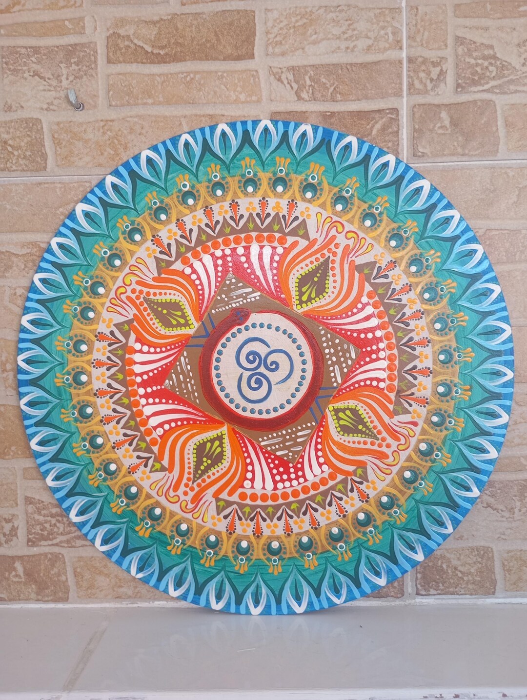 Mandala 4 Elements Wind, Fire, Earth and Water 50cm - Etsy