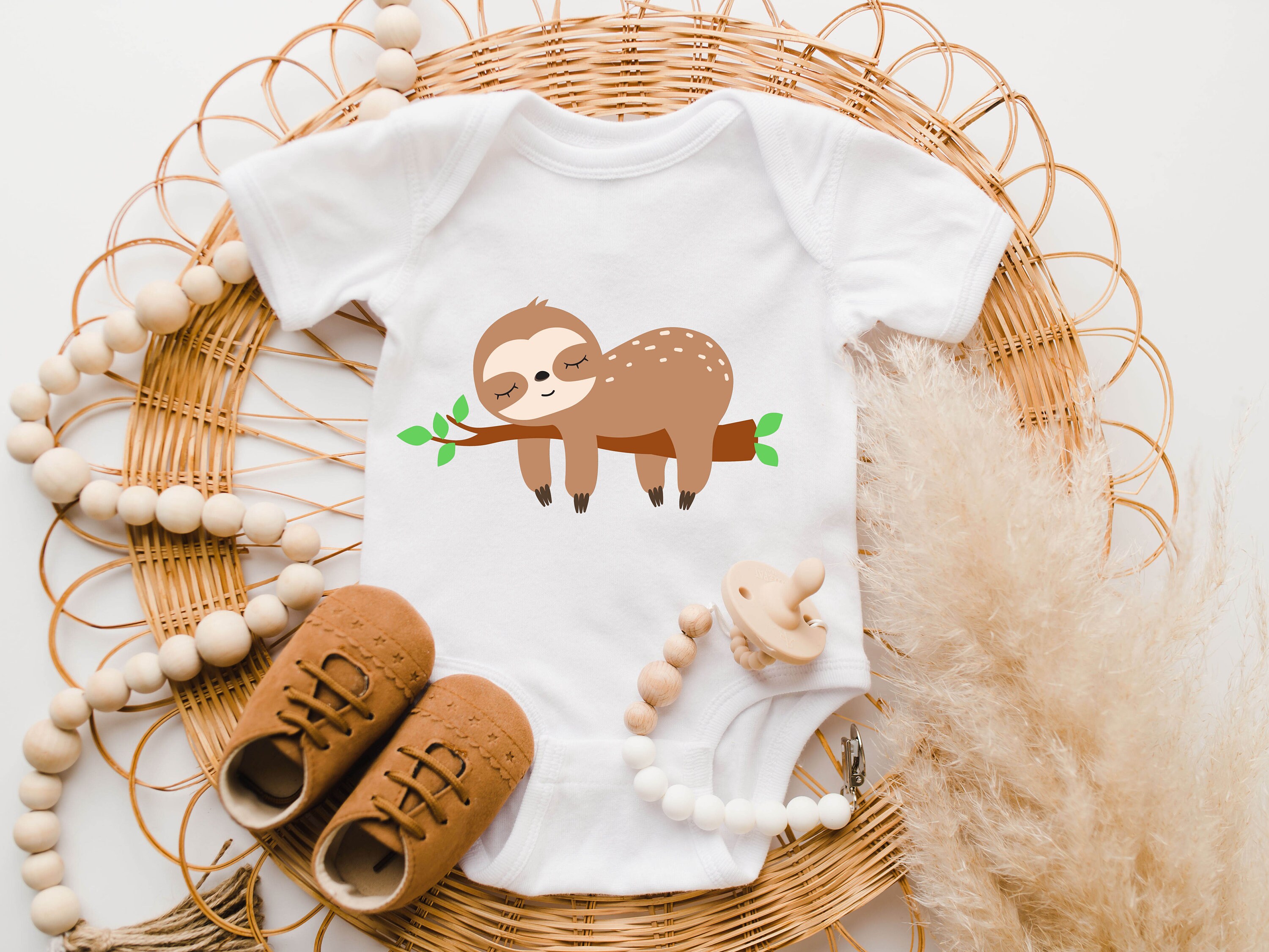 Sloth SVG, Sleepy Sloth, Cute Sloth DXF, Hanging Sloth, Layered Sloth ...