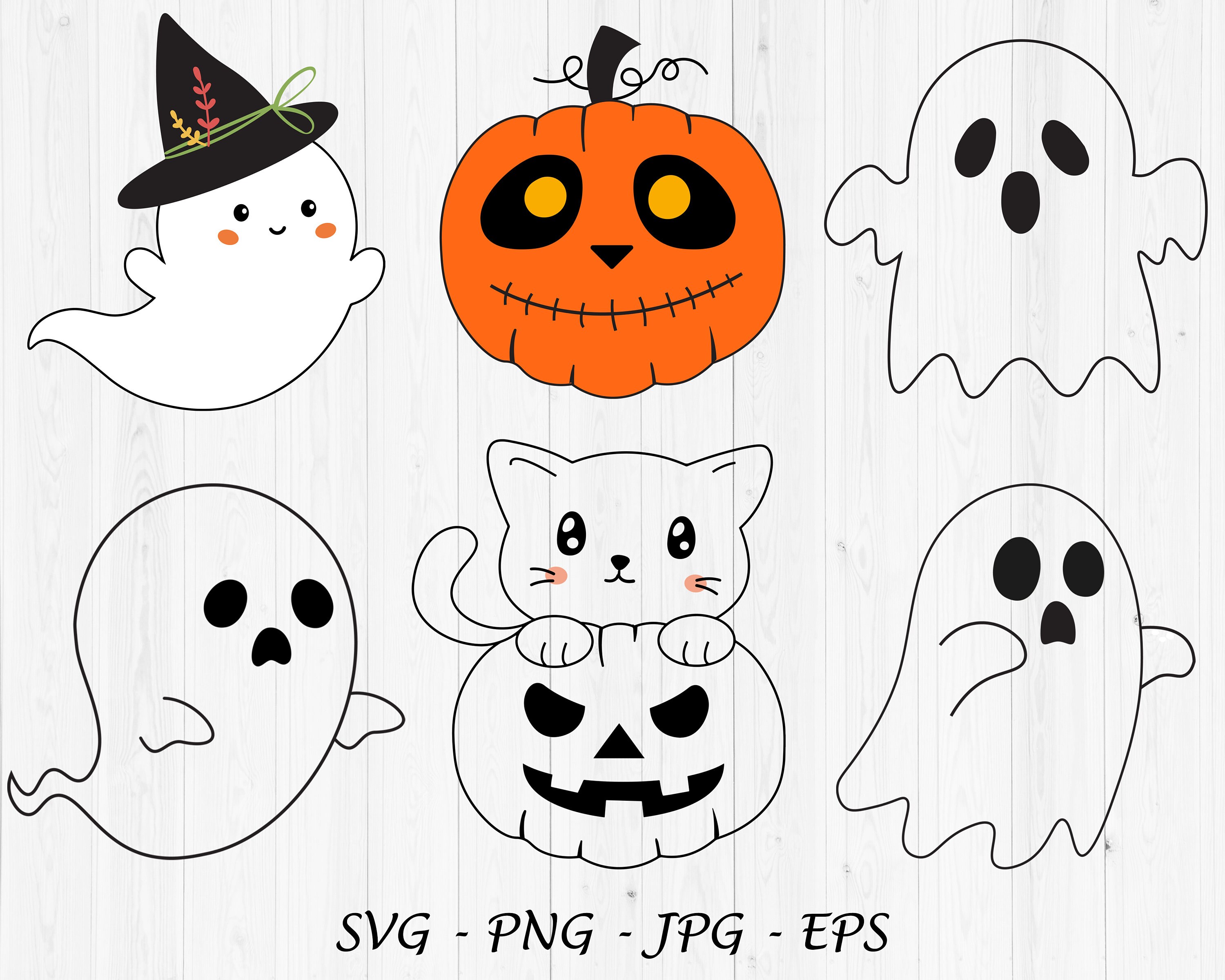 Halloween Svg Bundle, Halloween Vector, Cute Halloween Svg, Halloween ...