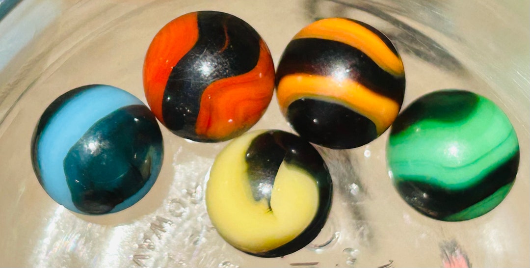 Vintage Akro Agate Prize Name Corkscrew Marbles - Etsy