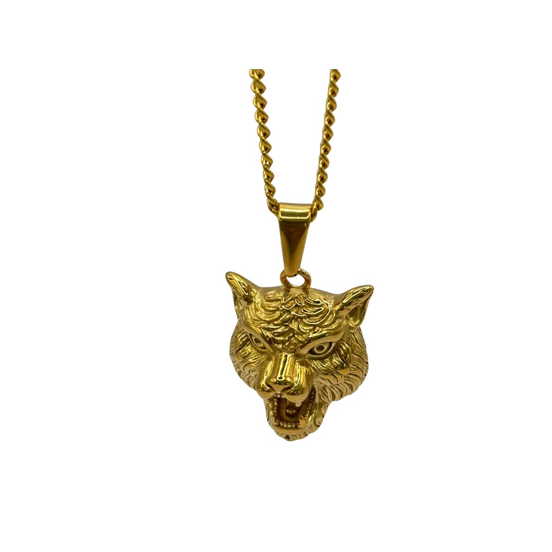Werewolf Necklace 18K Gold Chain & Gift Box Included Great for Him or ...