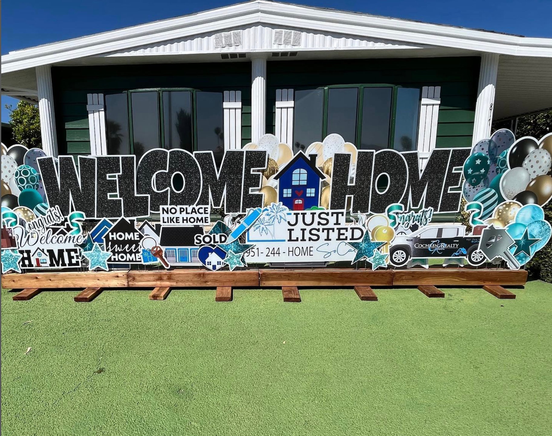 Welcome Back Home Yard Card Sign Solid Color Fandango - Etsy