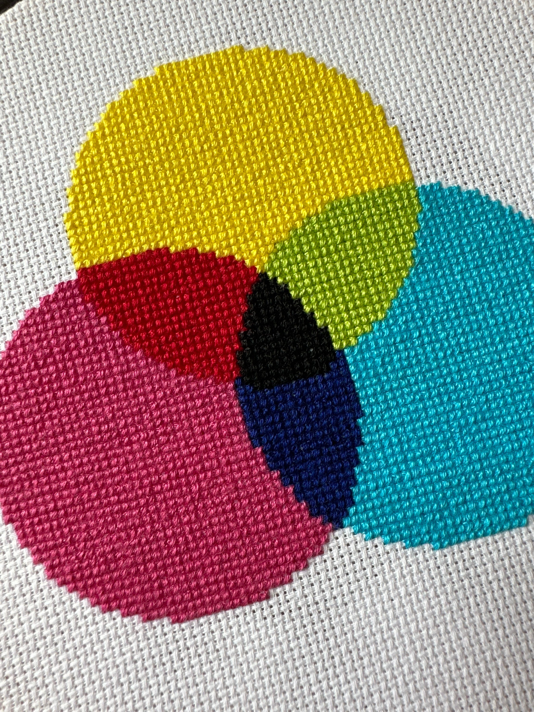 CMYK Graphic Design Printable Quick Cross Stitch Pattern Instant ...