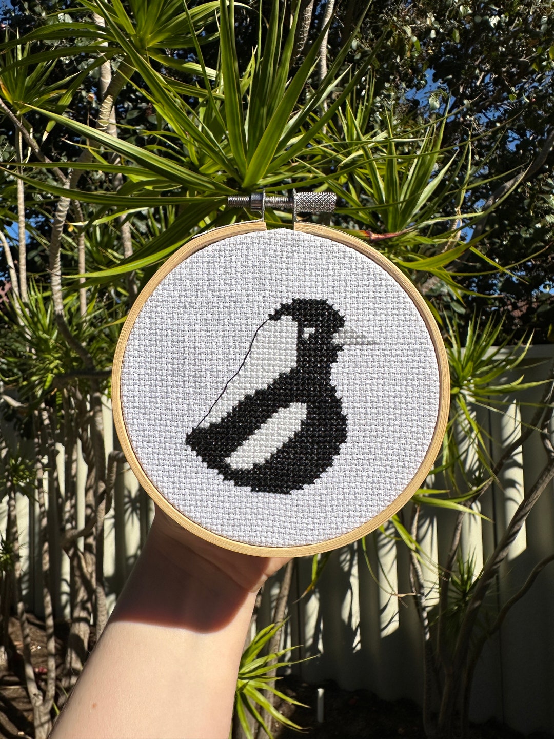 Magpie – Printable Quick Cross Stitch Pattern – Colourful X-stitch ...