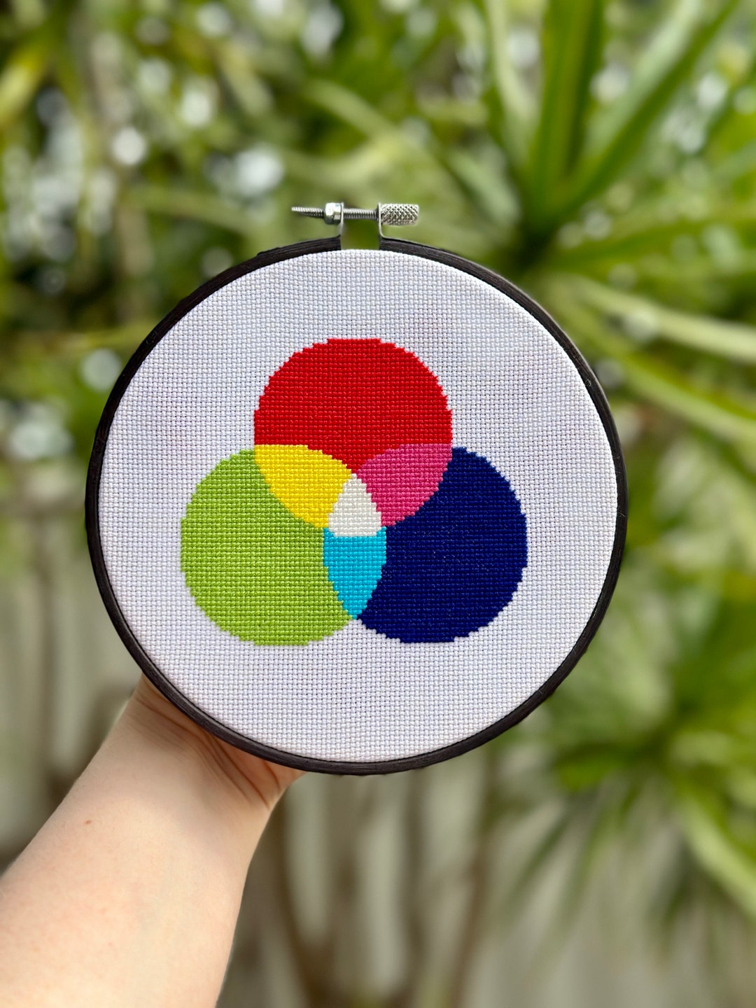 RGB – Graphic Design – Printable Quick Cross Stitch Pattern – Colourful ...