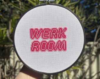Werk Room – Rupaul’s Drag Race – Printable Cross Stitch Pattern ...