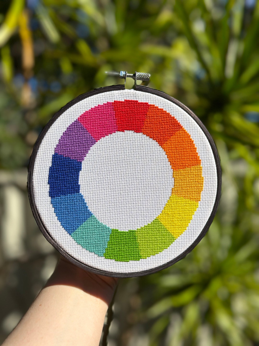 Colour Wheel – Graphic Design – Printable Quick Cross Stitch Pattern ...