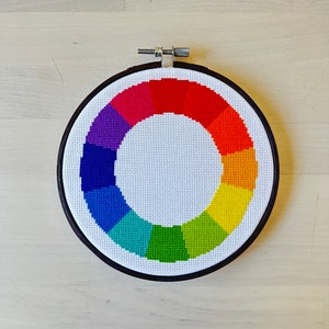 Colour Wheel – Graphic Design – Printable Quick Cross Stitch Pattern ...