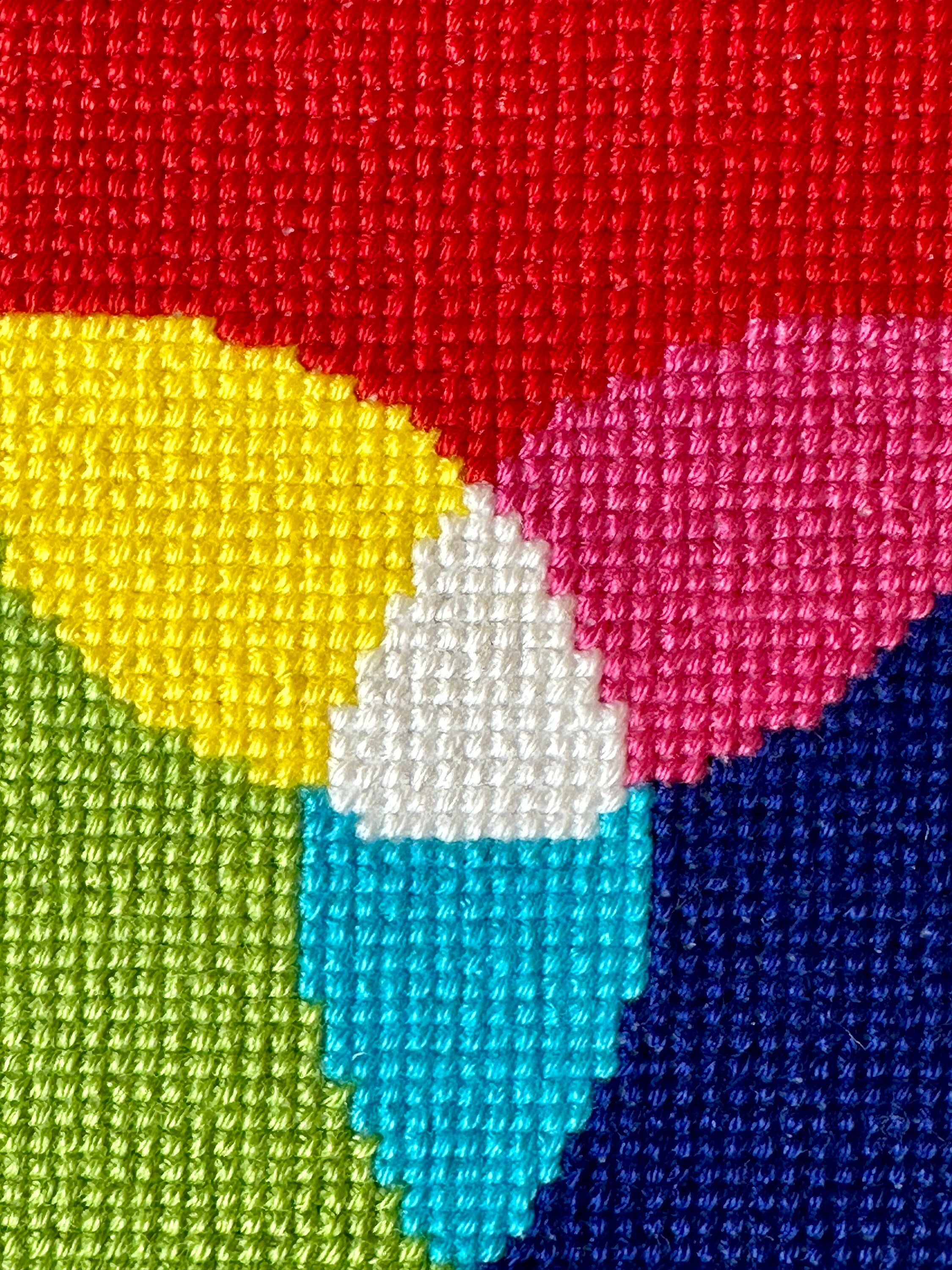 RGB Graphic Design Printable Quick Cross Stitch Pattern Colourful X ...