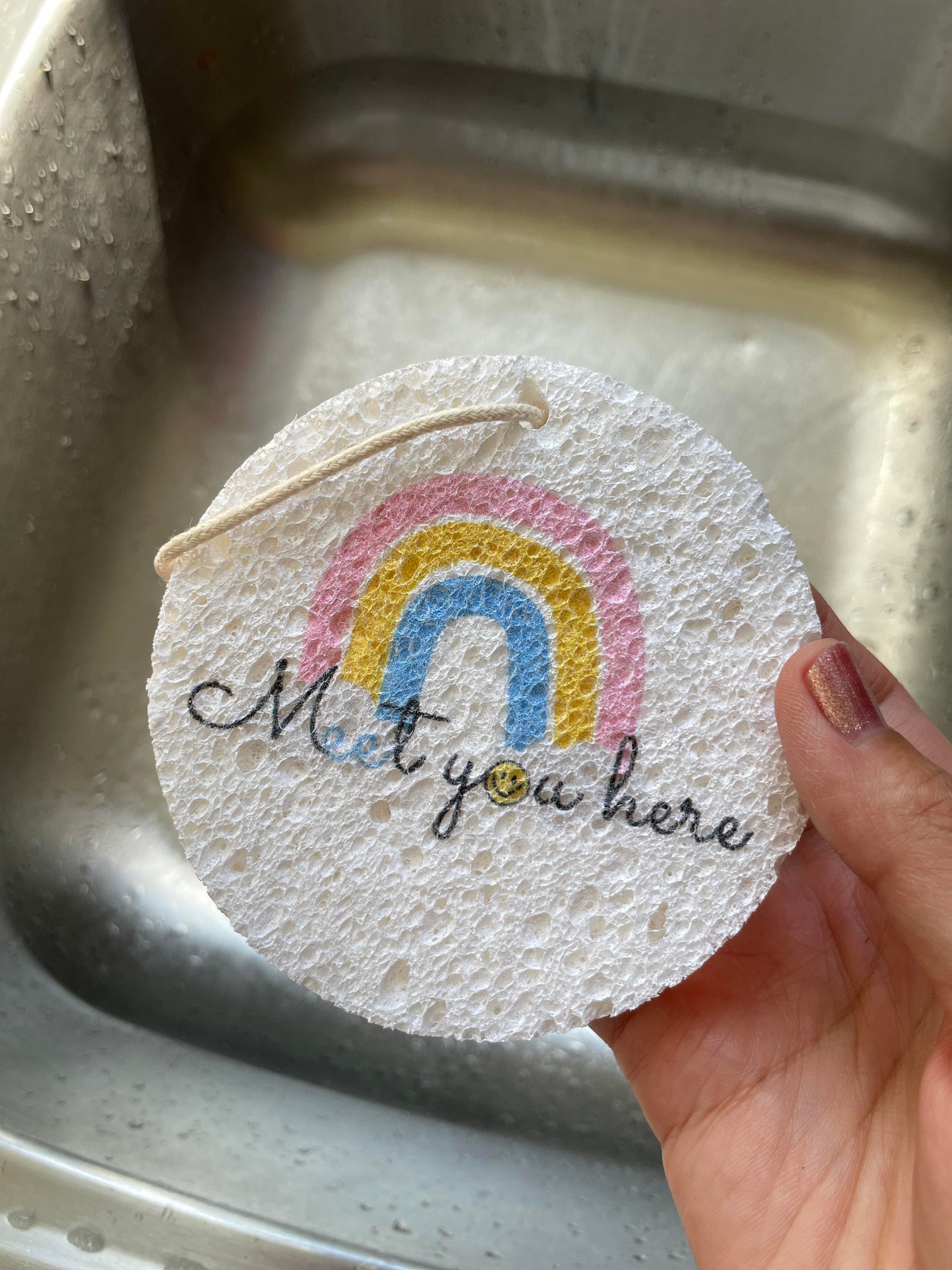 Compostable Pop-up Sponge Kitchen Sponge Made From Wood Pulp - Etsy