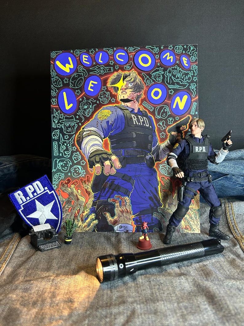 Welcome Leon. RE2 Remake Leon 8x10 Sized Print. - Etsy