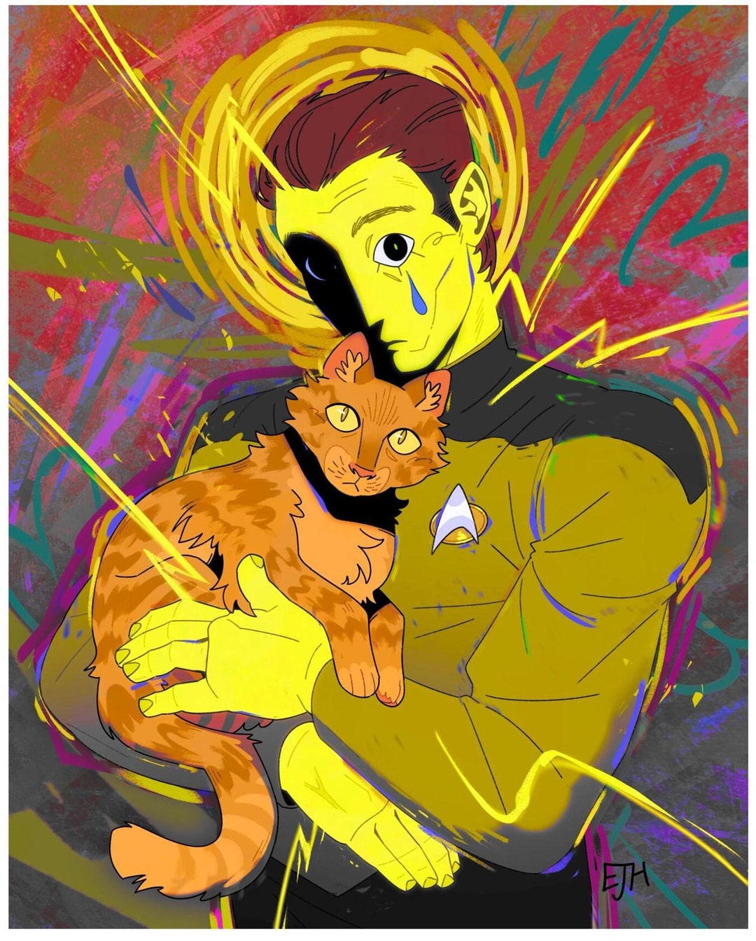 Data & Spot. 8x10 Print. - Etsy