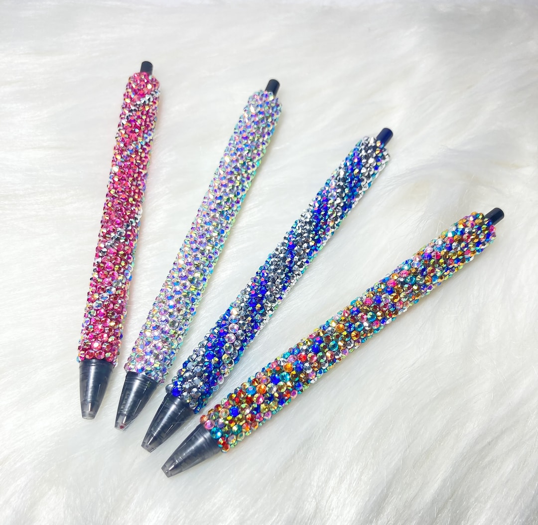 Handmade Rhinestone Gel Pen: Custom Bling Journaling Pen - Etsy