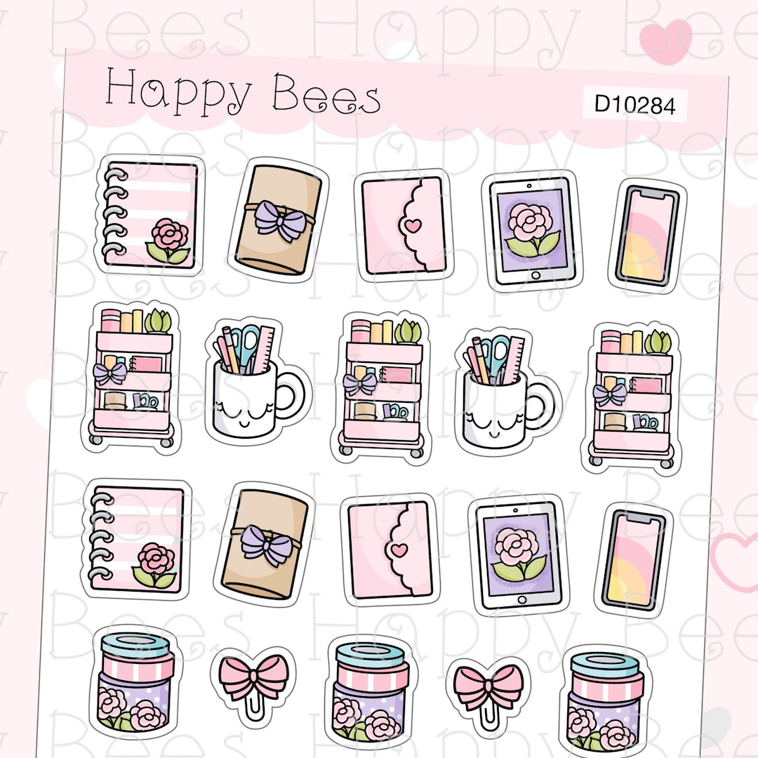 Planning Doodles - Cute Planner Cart Tablet Phone Planner Stickers ...