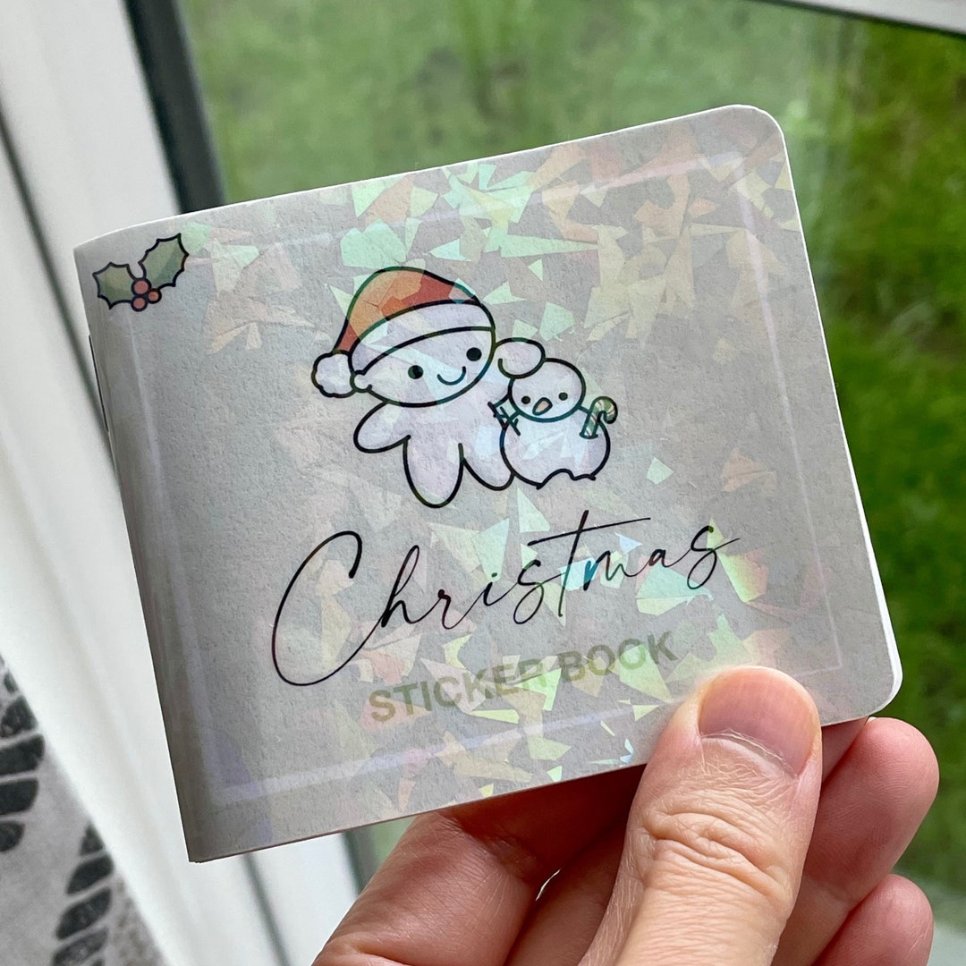 Christmas Sticker Book Cute Doodles Journal Planner Stickers SB10003 - Etsy