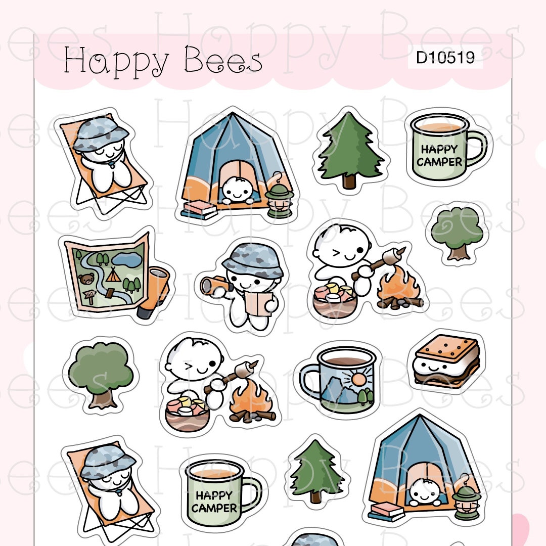 Forest Adventure Deco Sheet Cute Doodles Journal Planner - Etsy