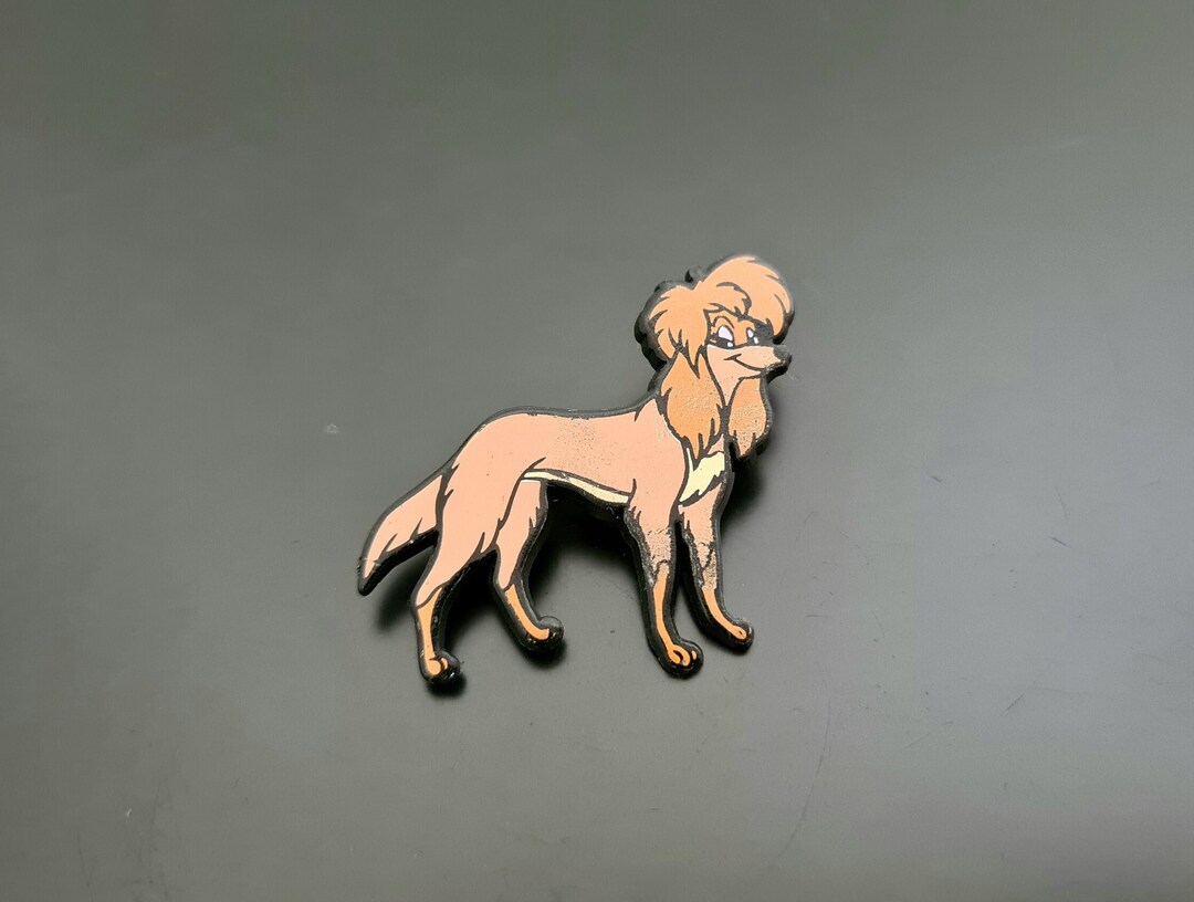 Vintage Disney Oliver and Company Character Rita Enamel Plastic Pin ...