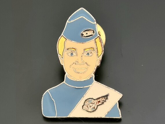 Vintage Thunderbirds Alan Tracy Enamel Pin Badge 1988 - Gem