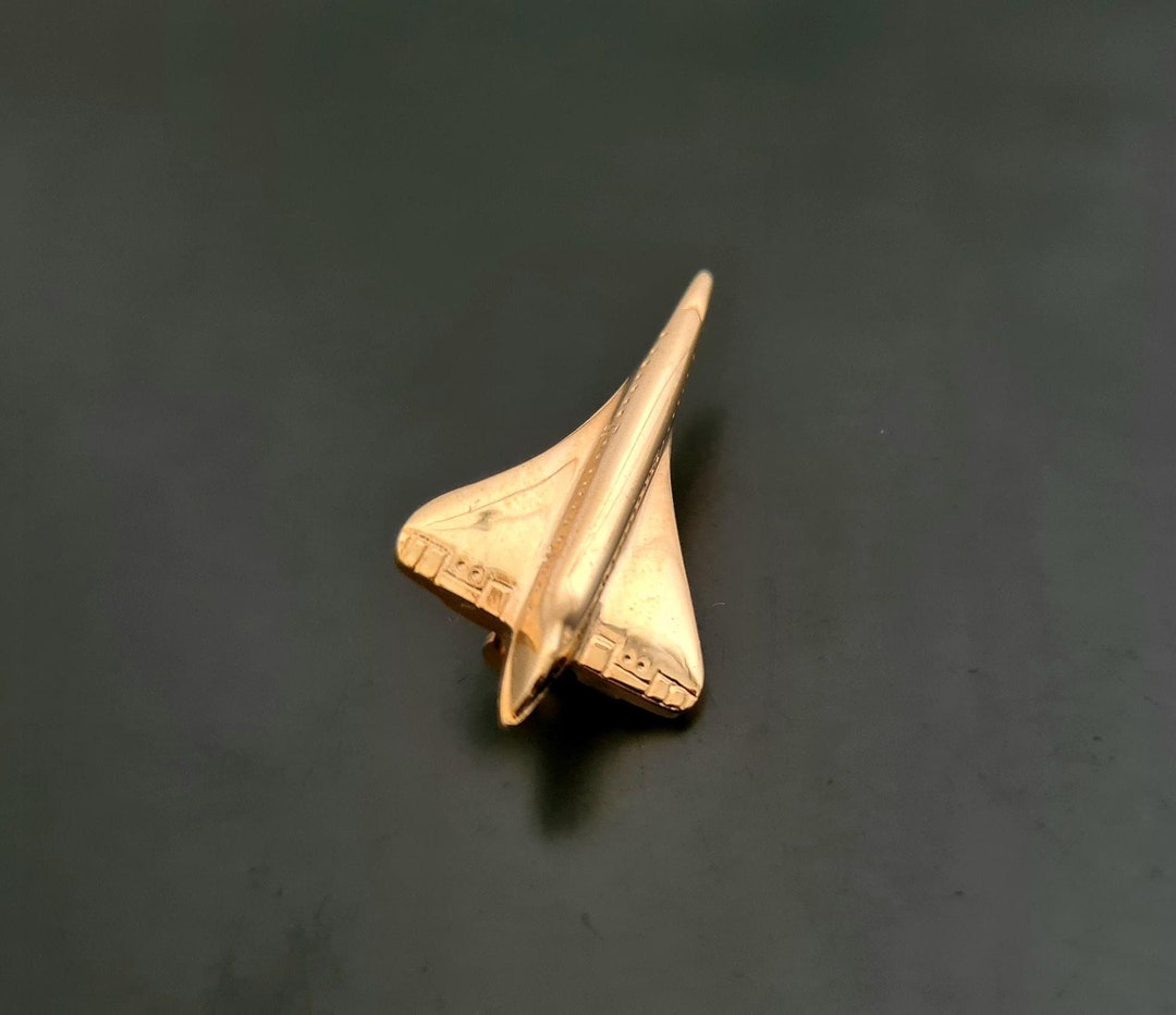 Vintage Concorde Gold Tone Small Pin Brooch - Etsy
