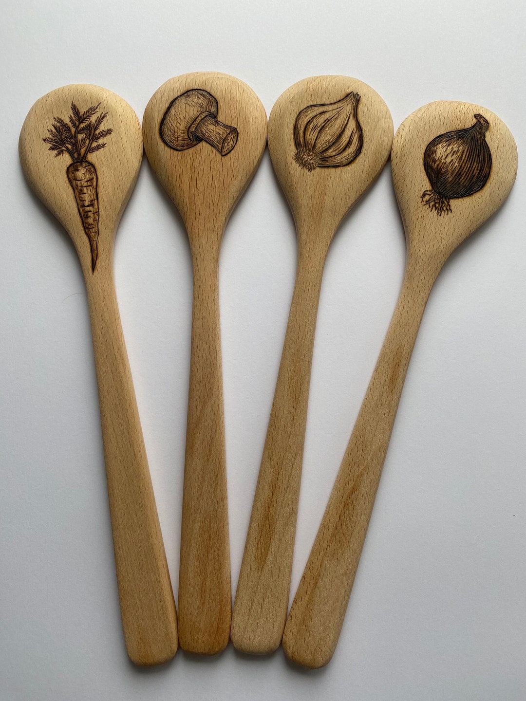 Wooden Spoon Pyrography Hand-burned - Etsy