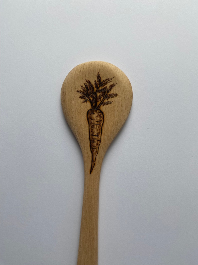 Wooden Spoon Pyrography Hand-burned - Etsy